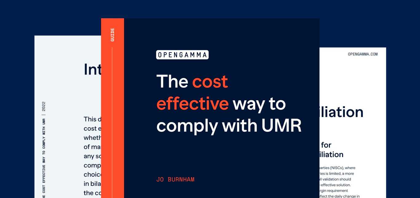 Collateral Management Software for Derivatives | OpenGamma